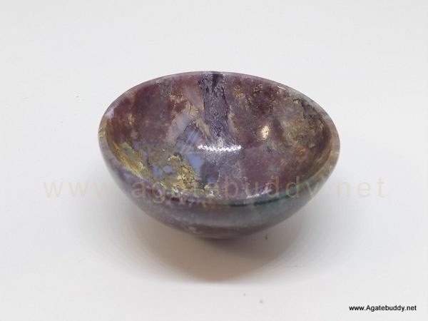 Beautiful Handmade Agate Fancy 2 Inch Stone Bowl - Agate Buddy