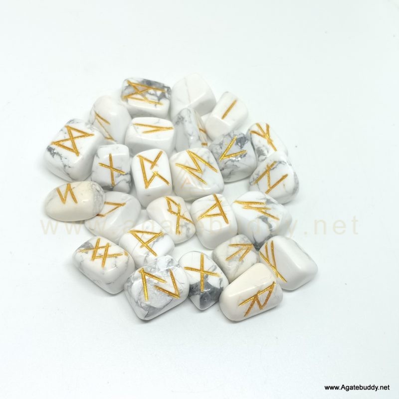 Opal Gemstone Crystal Engraved Rune Sets. - Agate Buddy