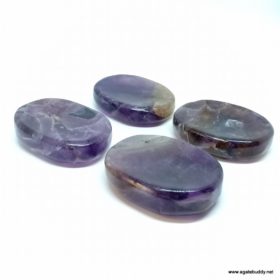 Amethyst Gemstone Thumb/Worry Stone - Agate Stone Worry/Thumb - Agate Buddy