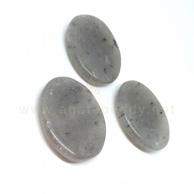 Hematite Stone Worry/Thumb Stone - Thumb/Worry Stone. - Agate Buddy