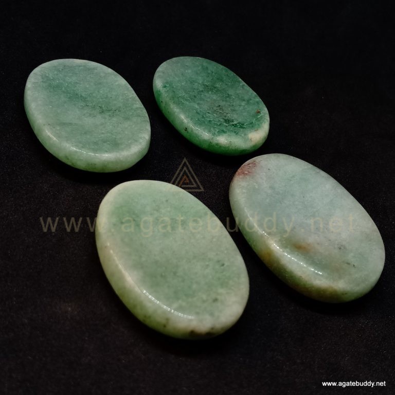 Green Aventurine Thumb/Worry Stone - Crystal Agate Thumb/Worry Stone ...