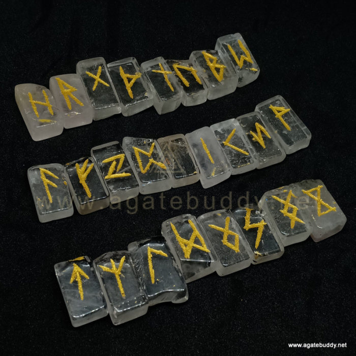 Top Quality Labradorite Flashy Rune Set. - Agate Buddy