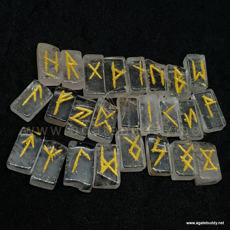 Top Quality Labradorite Flashy Rune Set. - Agate Buddy